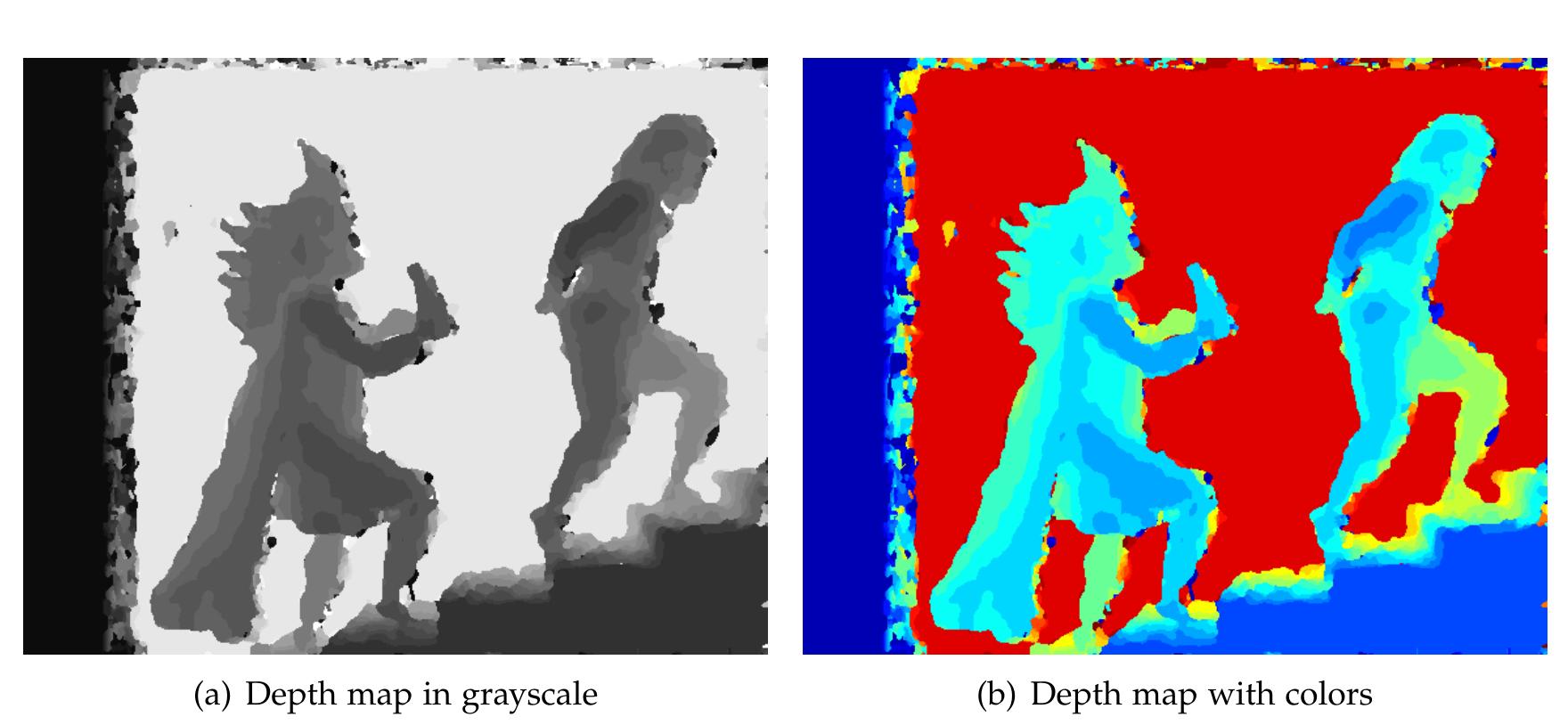 7: example of depth map. the depth map of the autostereogram