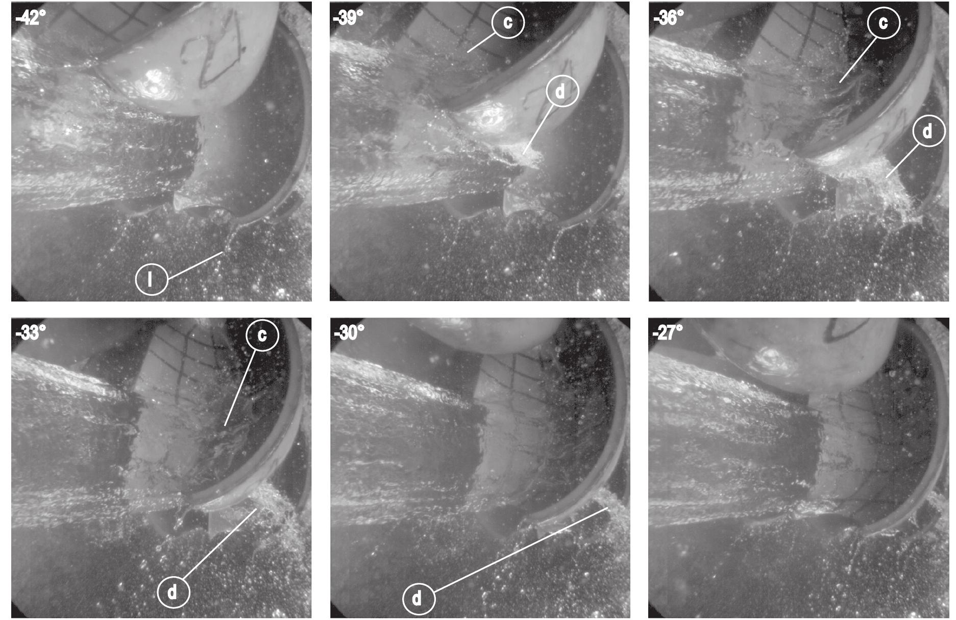Figure 7 - Onboard Flow Visualization in a Pelton Turbine