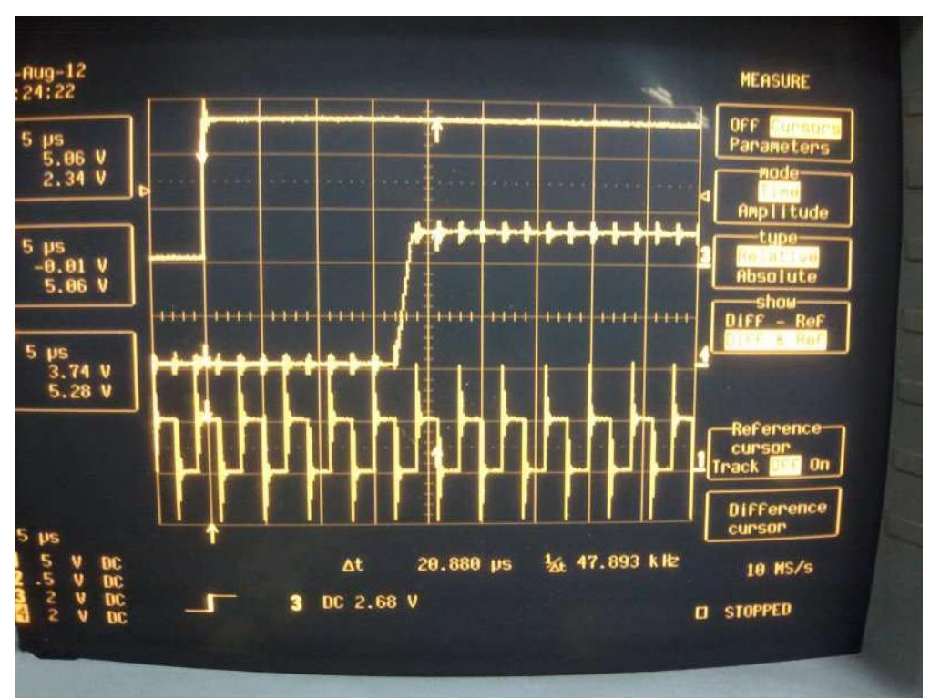 Screenshot of the oscilloscope.