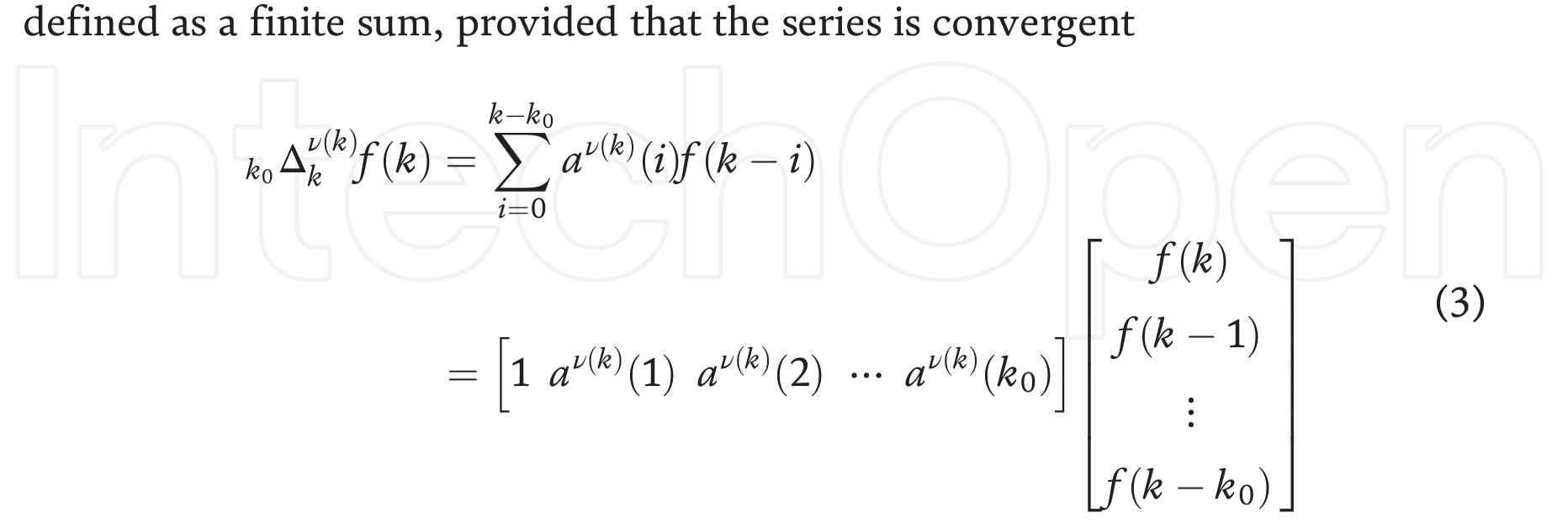 Figure 1 Variable Fractional Order Pid Controller
