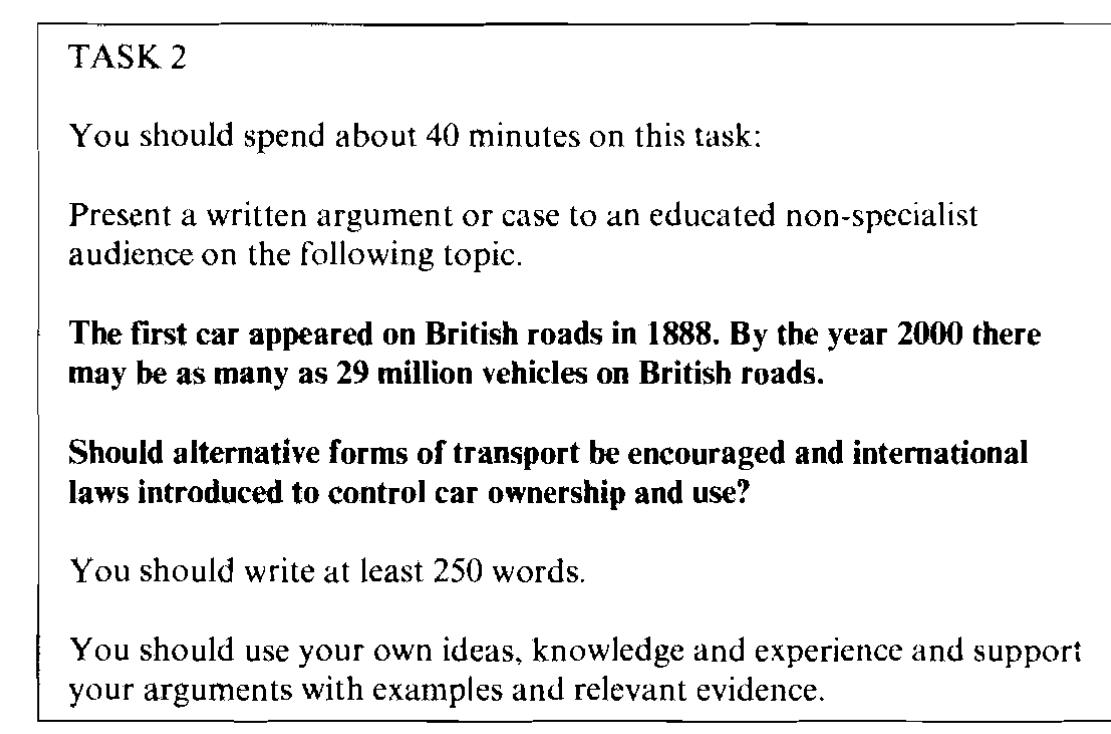 2 sample 1: ielts task 2 item source: ielts specimen