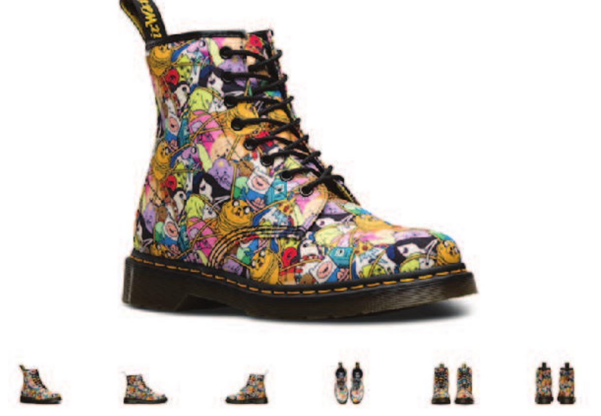 Adventure time boots from the official dr martens website
