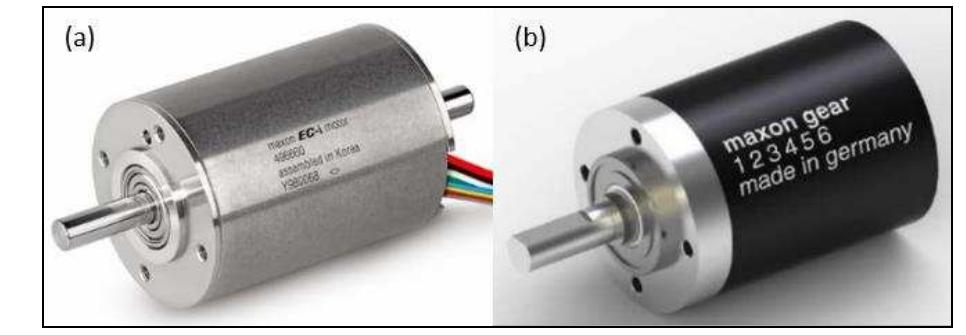 (a) dc motor (b) planetary gearhead. ec-40 model bldc motors