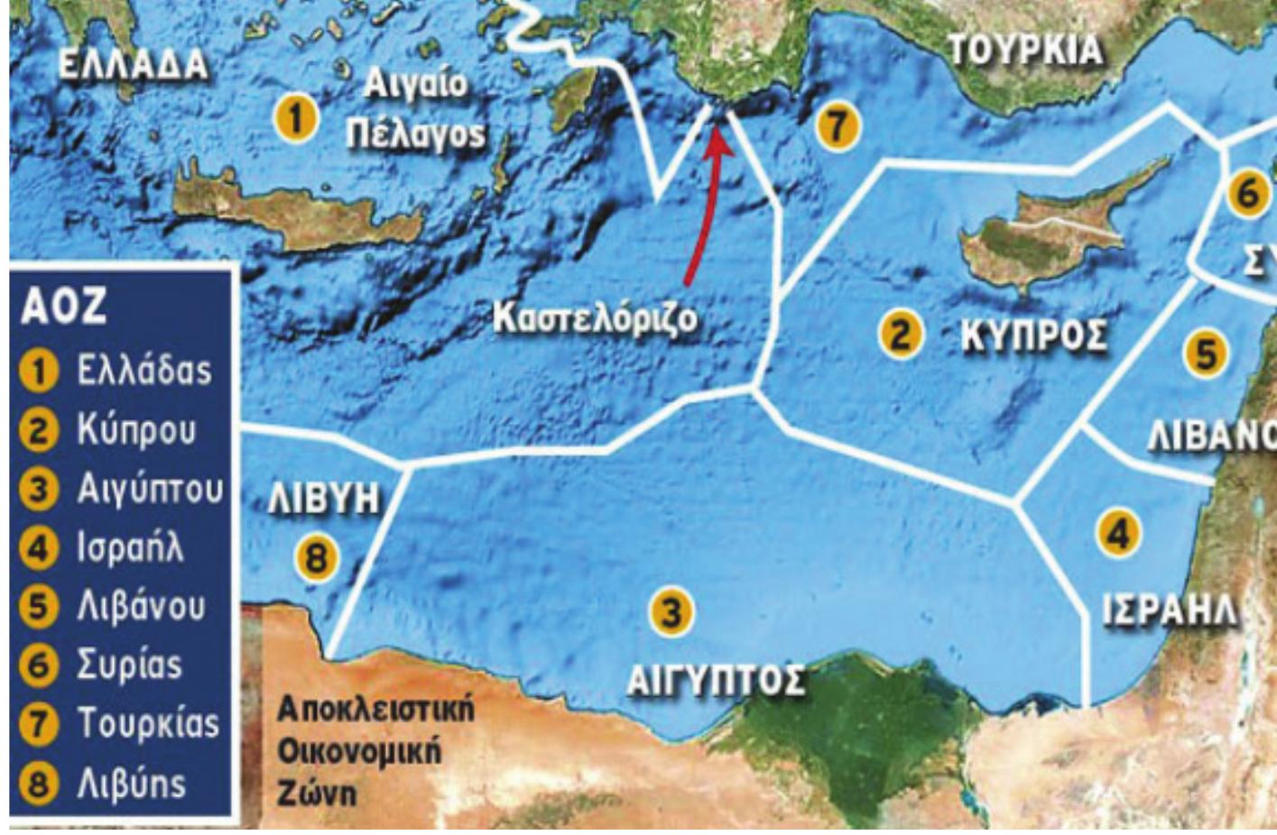 Potential delineation of economic exclusive zones (eez) in