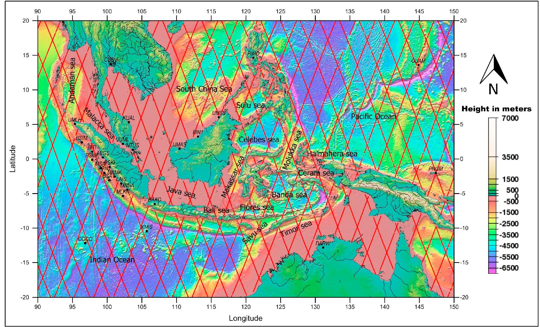 Geographical setting and location of the local gnss network