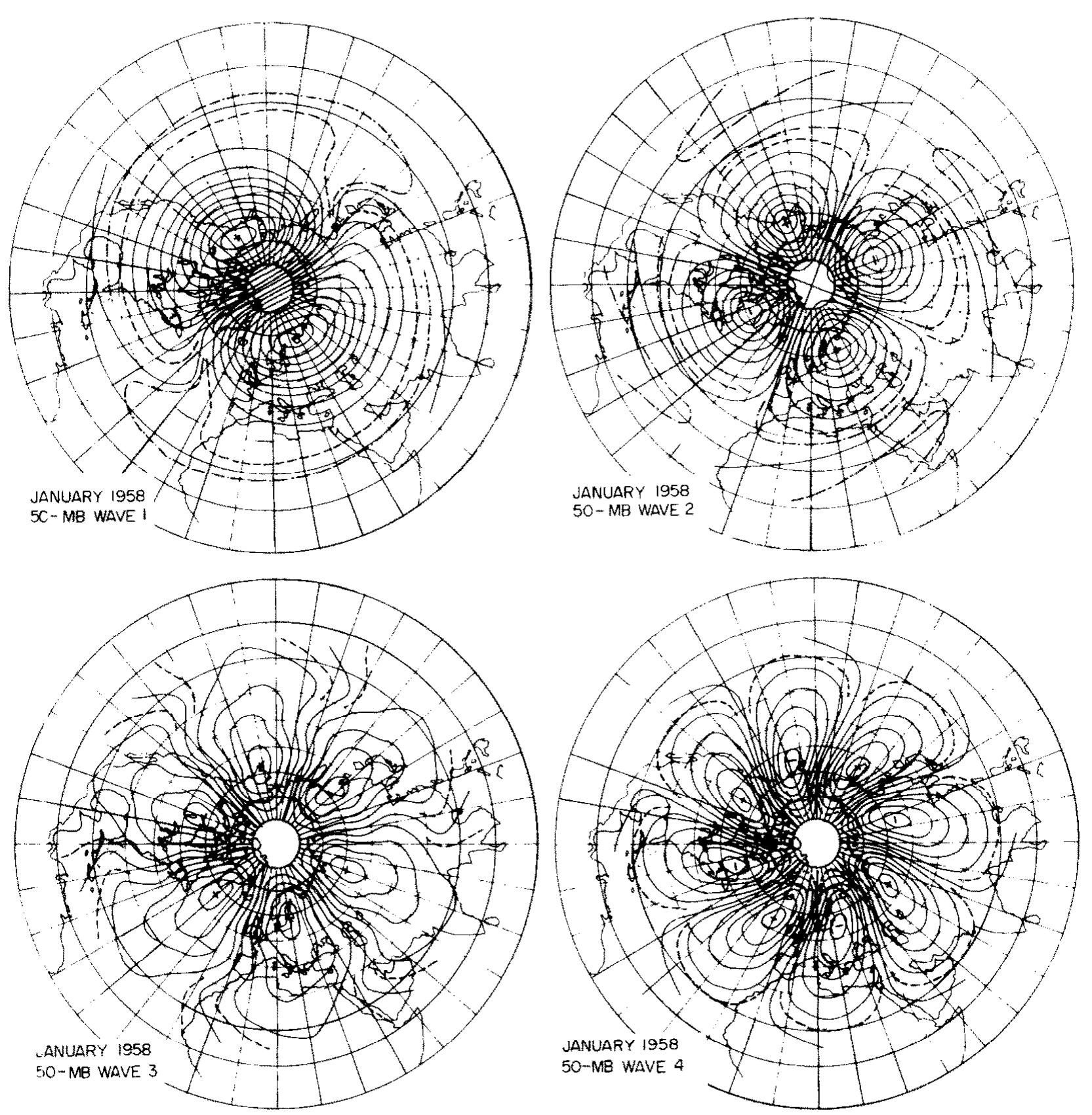 50 mb standing waves 1-4 from fourier decomposition of the