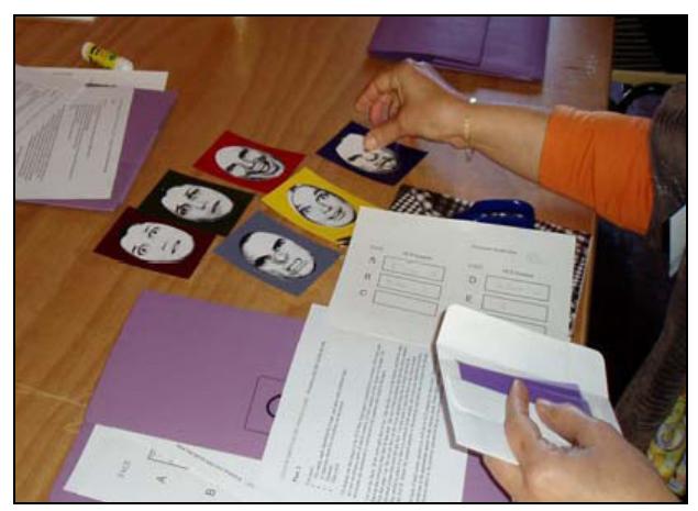 Figure 5 - Facial expressions, colours and basic emotions