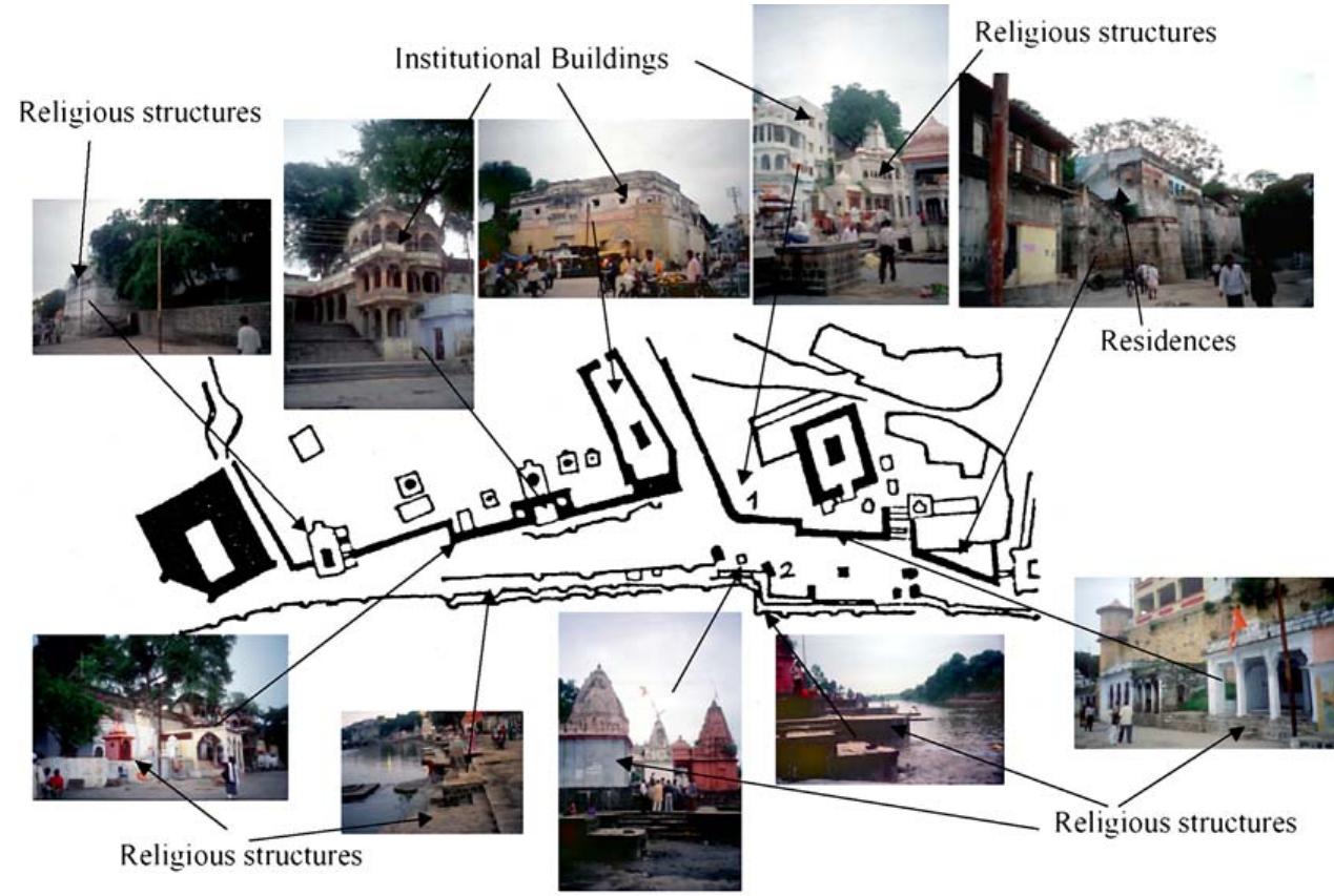 Land use plan of theghat area showing residential. religious
