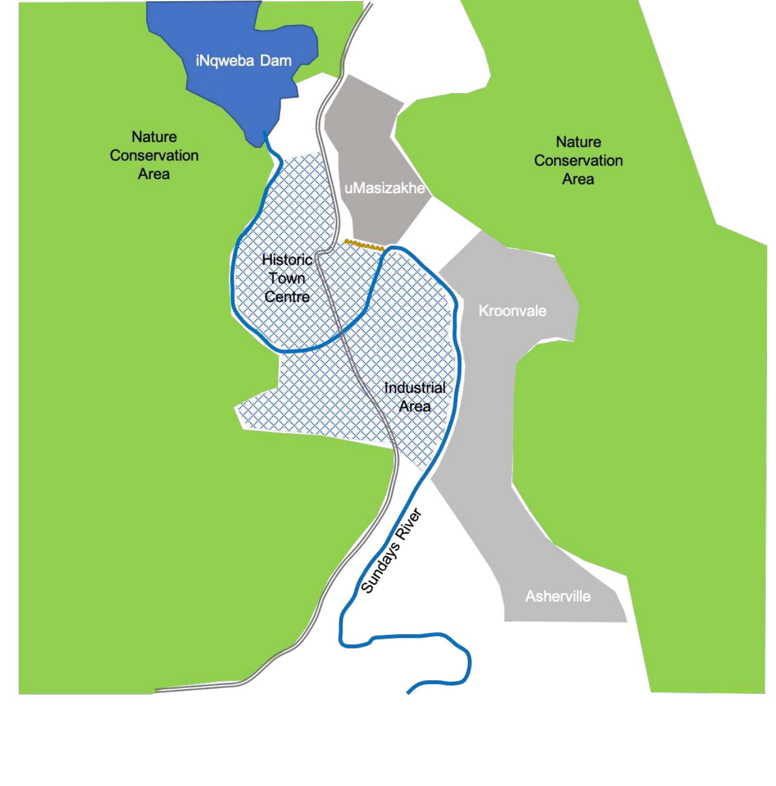 Map showing areas of graaff-reinet (overlay created by