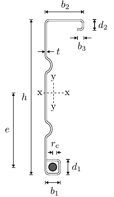 Cross-section profile of the reference beam; the dimensions