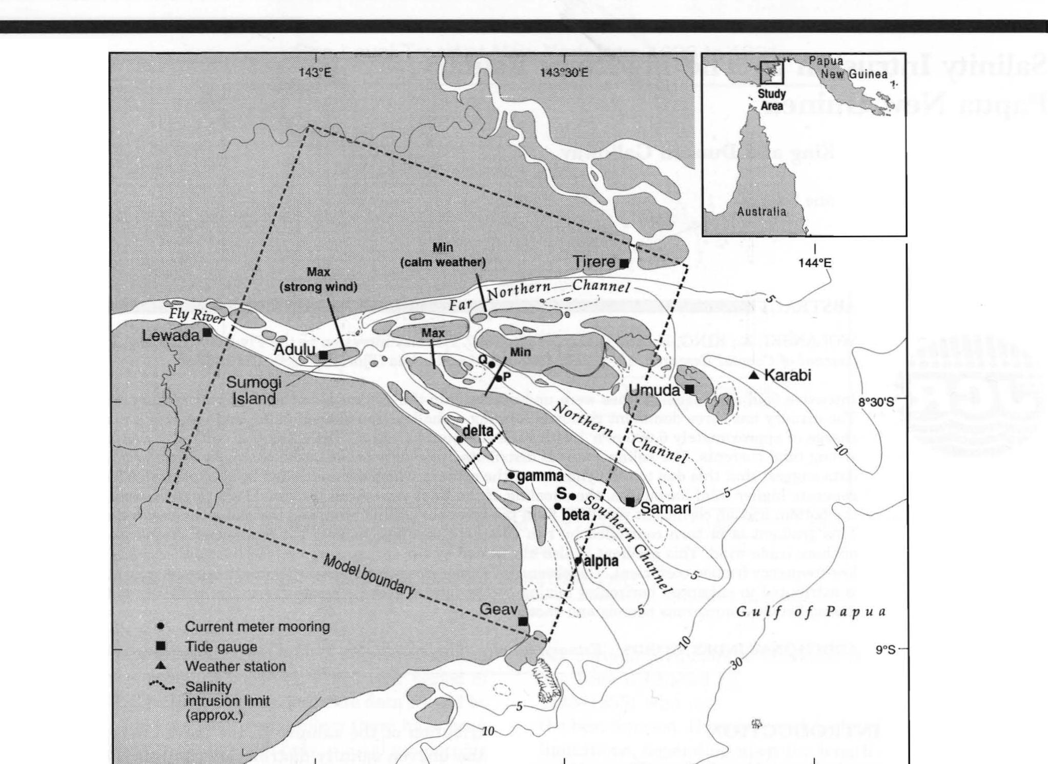Figure 1 - from Salinity intrusion in the fly river estuary,