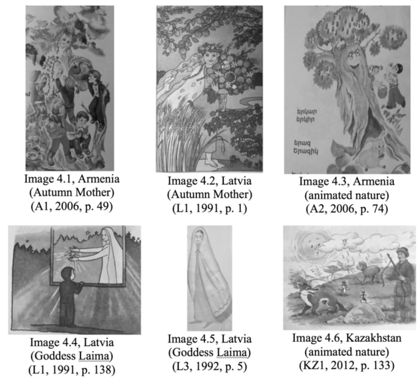 Image set 4. female deities and nature spirits in early
