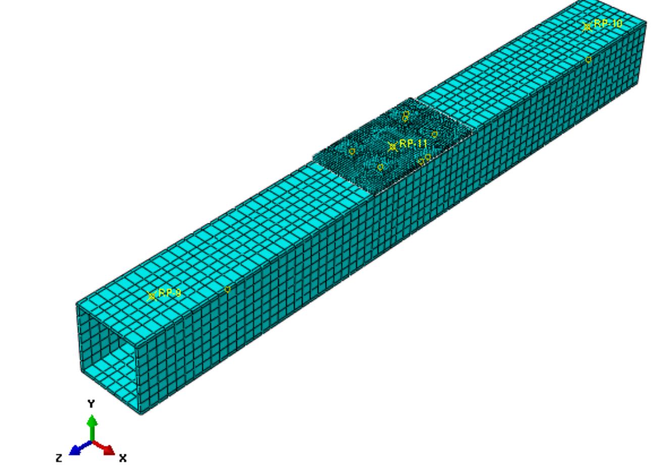 Elements of column, bolt and connection plate figure 9.