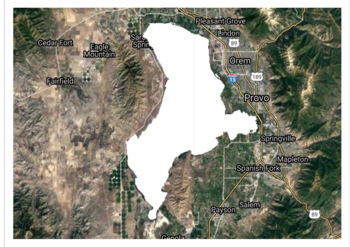 The function produces a land mask for each image with values