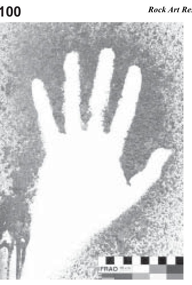 Figure 3 - Hand sizes in rock art: interpreting the