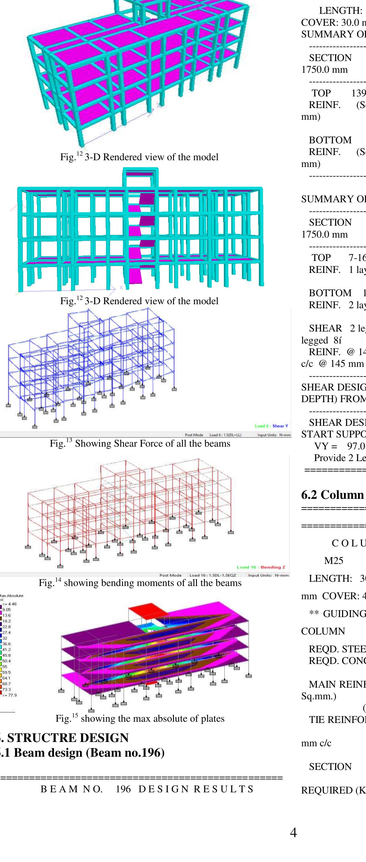 Figure 7 - DESIGN & ANALYSIS OF MULTISTOREY (G+3)