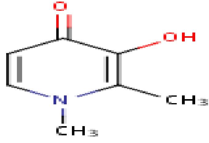 - chemical structure of deferiprone. the regression analysis
