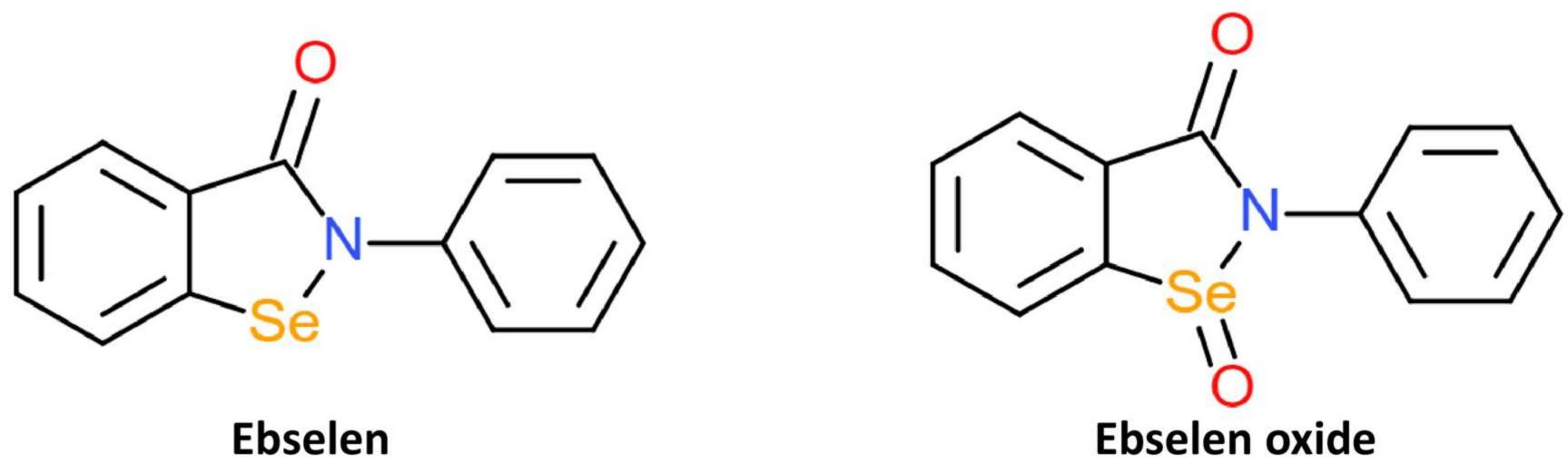 Structures of hdac inhibitors ebselen and its oxidised