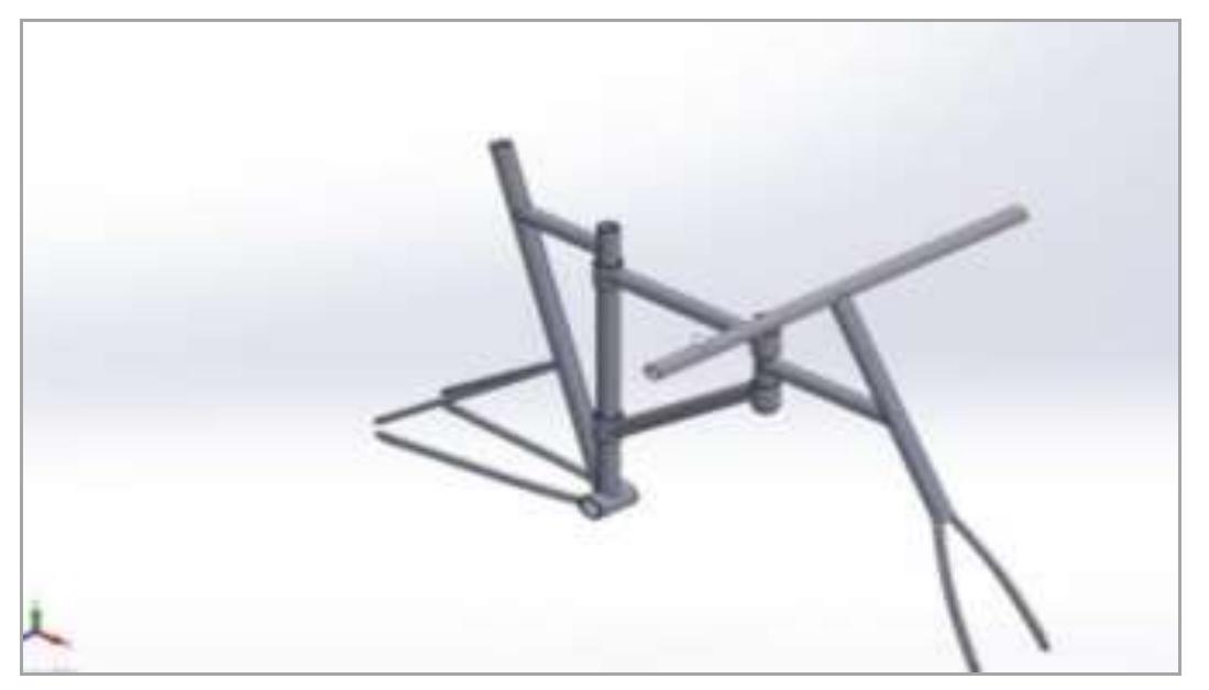 We have used two sleeve joints in our design for folding