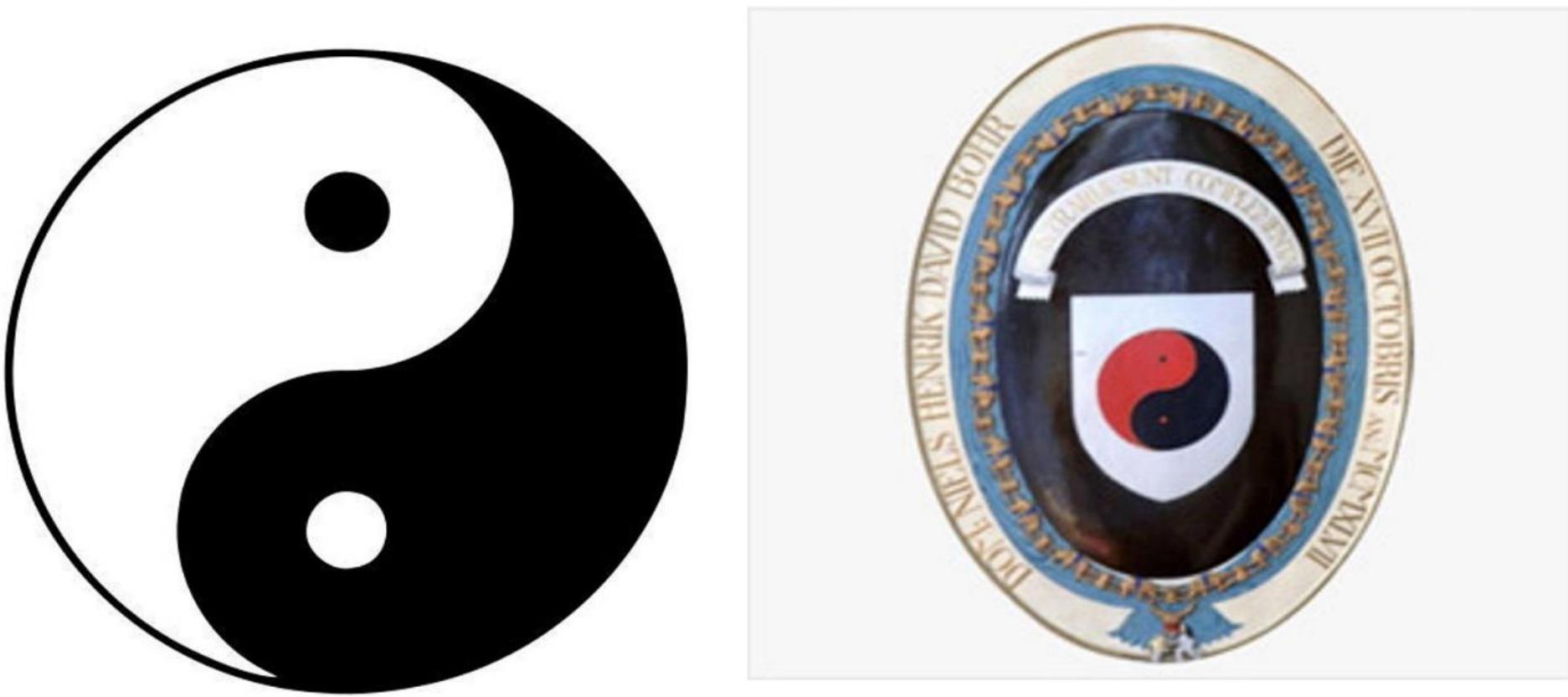 The pattern of the taegeuk shows symmetry in which two