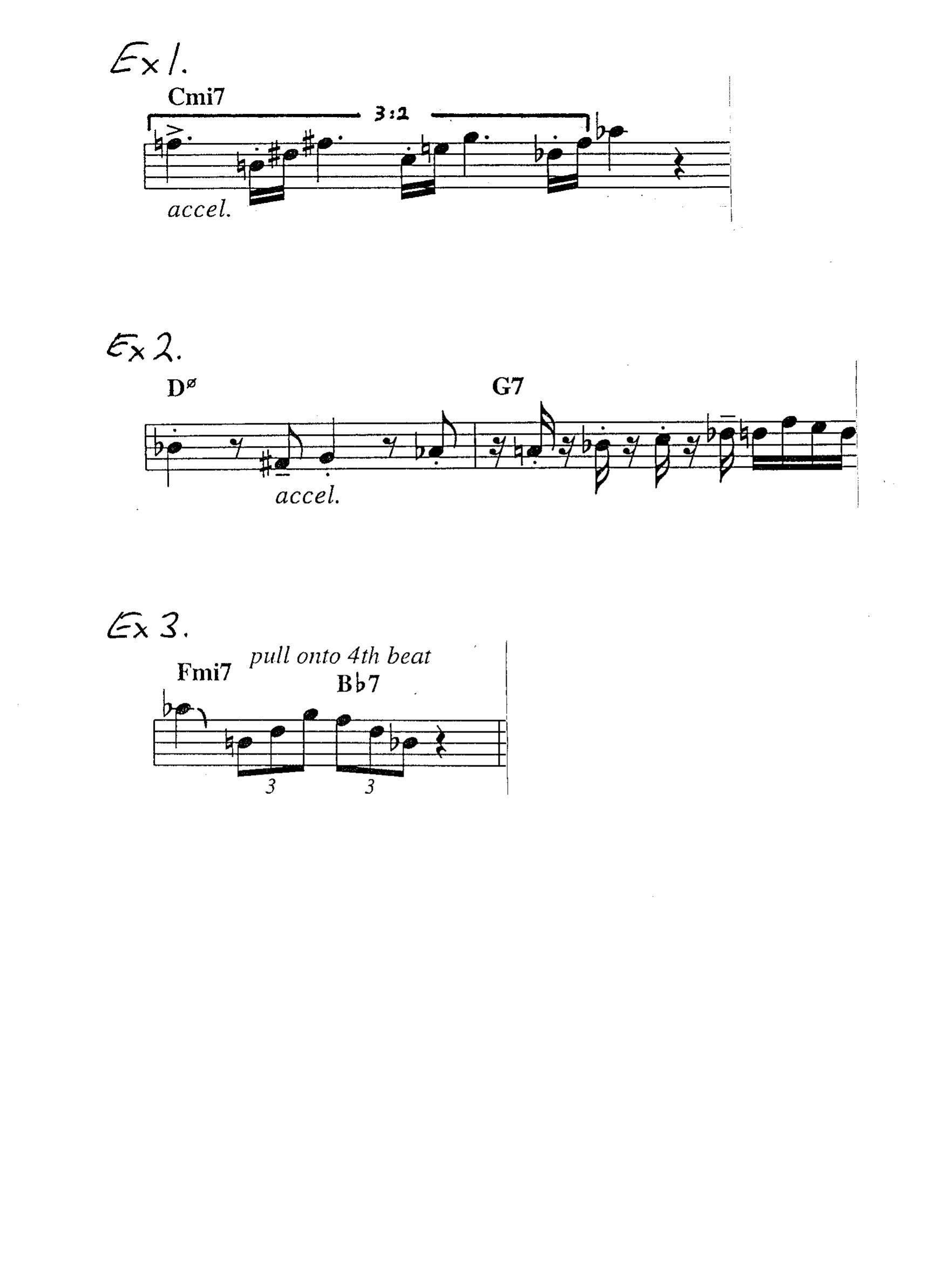 Examples of stretching the time: