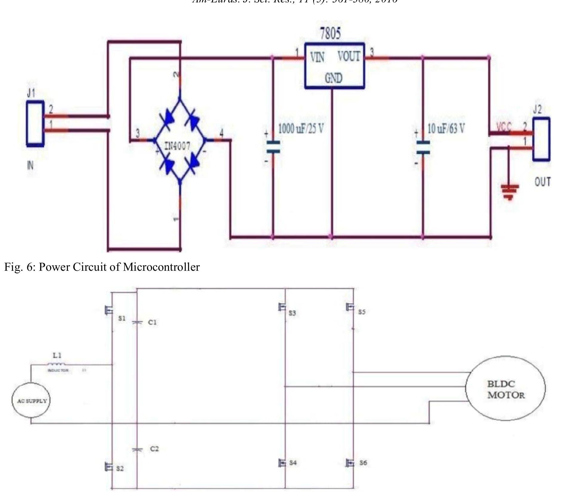 Equivalent circuit of fstpt fed bldc motor between the two