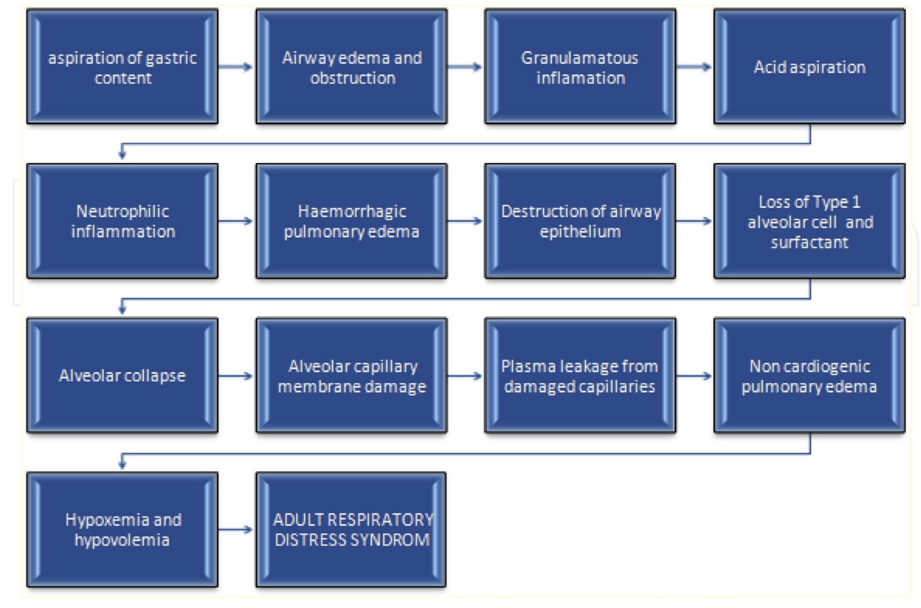 Summary of pathophysiology of pulmonary aspiration, modified
