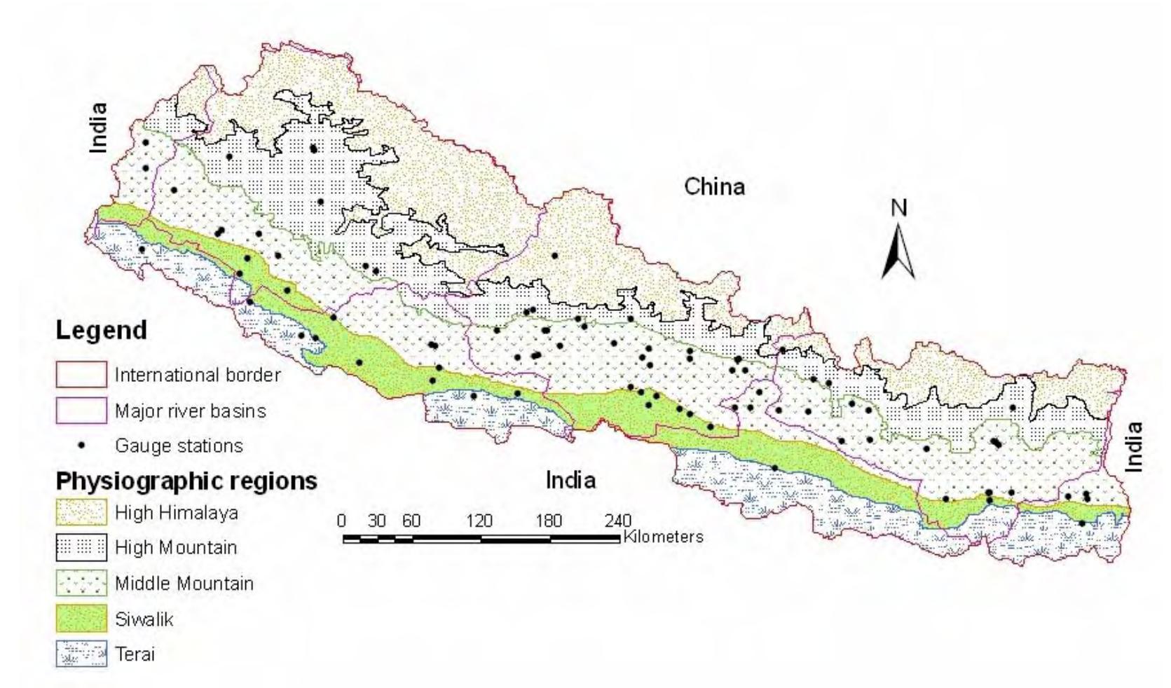 Physiographic regions of nepal.