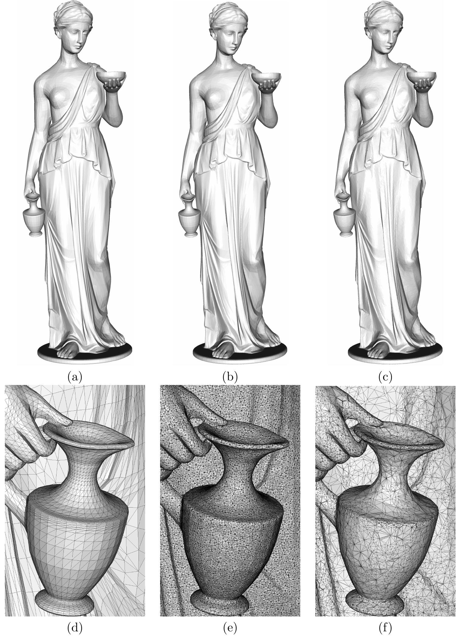 Fic. 8.7. reconstruction of the ”venus” : (a) the original