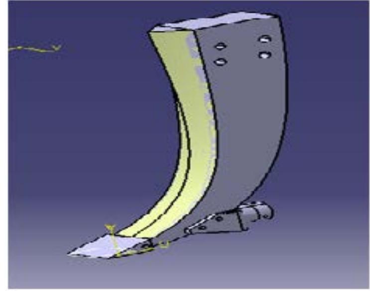 4 3d cad model of new design of subsoiler