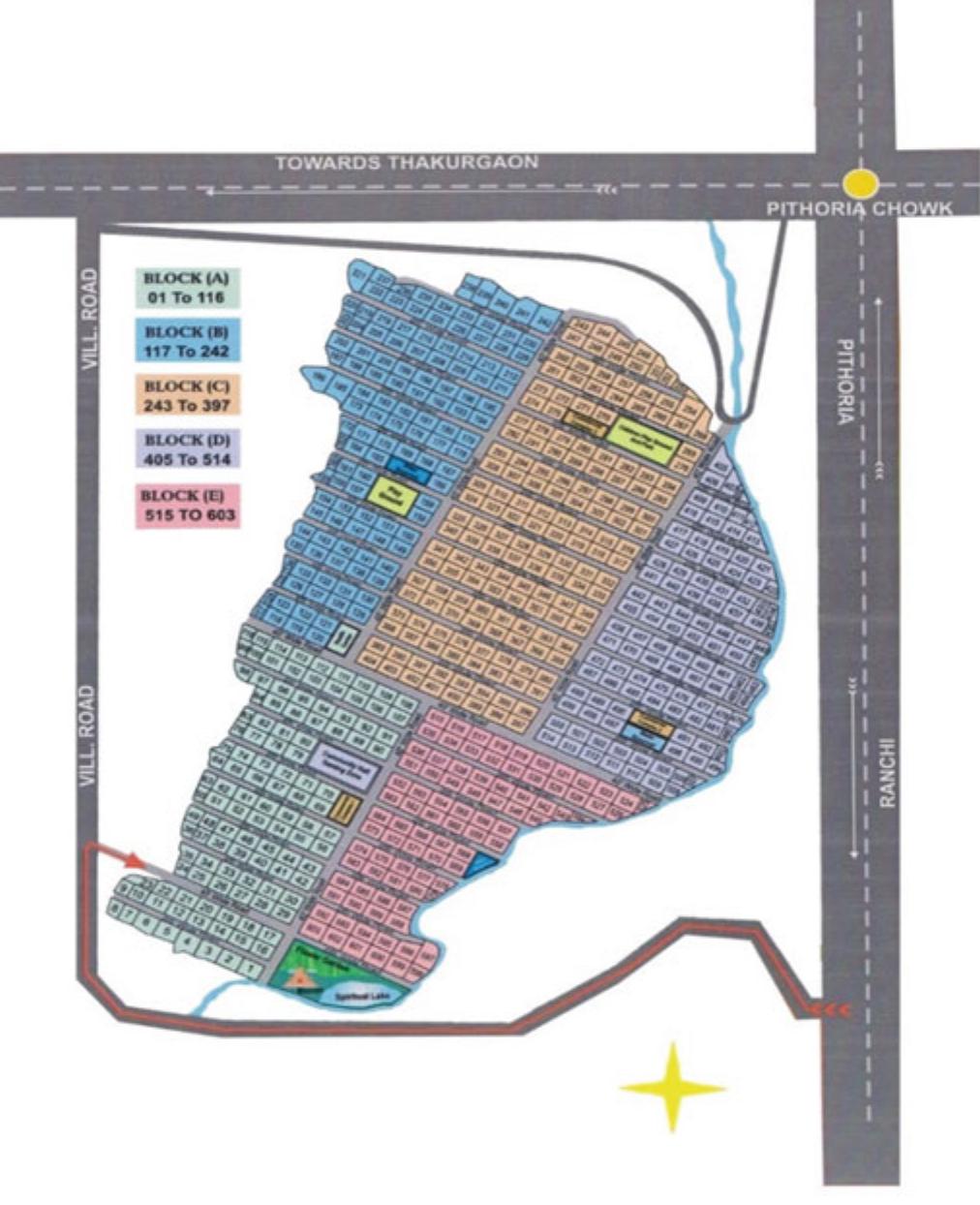 1 plot map of the greater ranchi area (adapted from map