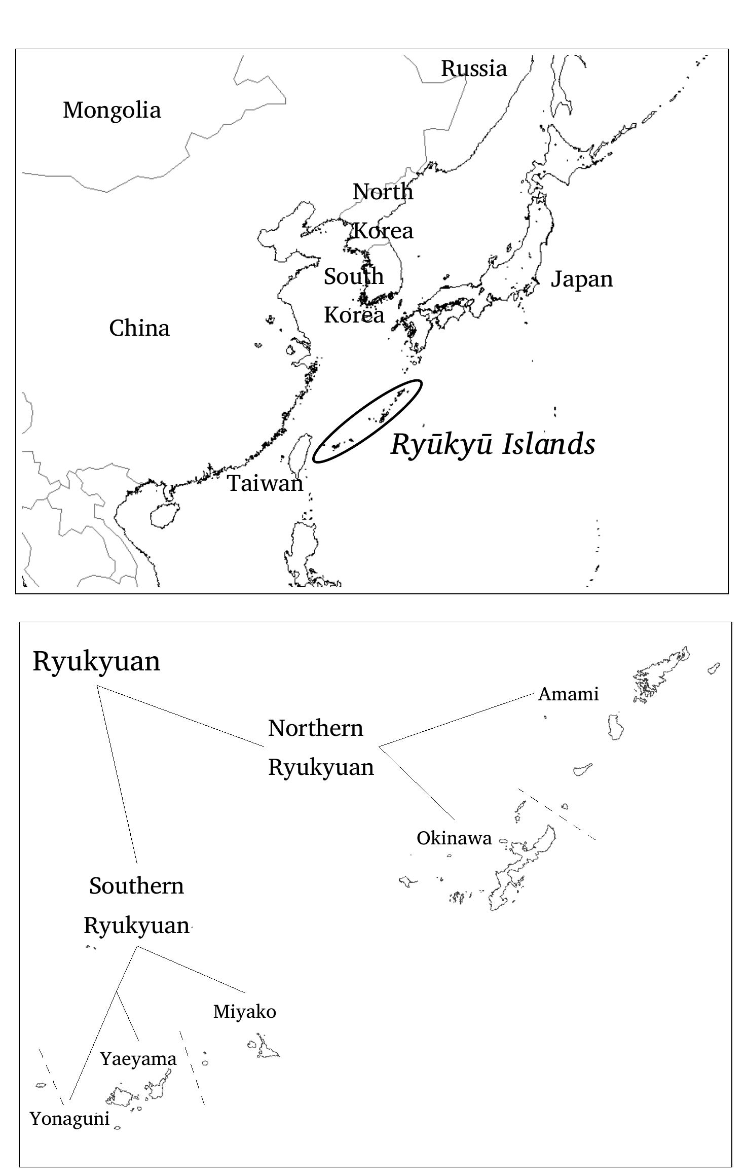 Figure 15 - An introduction to Ryukyuan languages