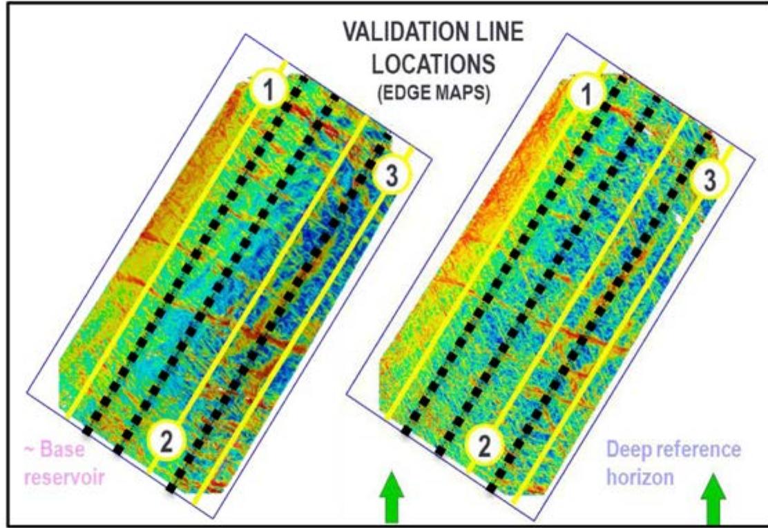 —location of label lines on which fault labels were picked