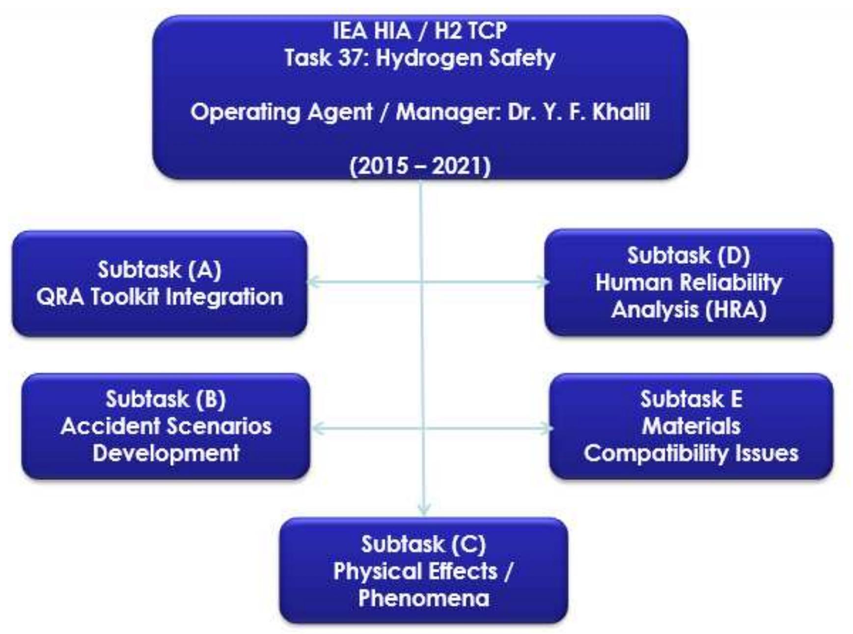 Task 37 (hydrogen safety) organizational structure.