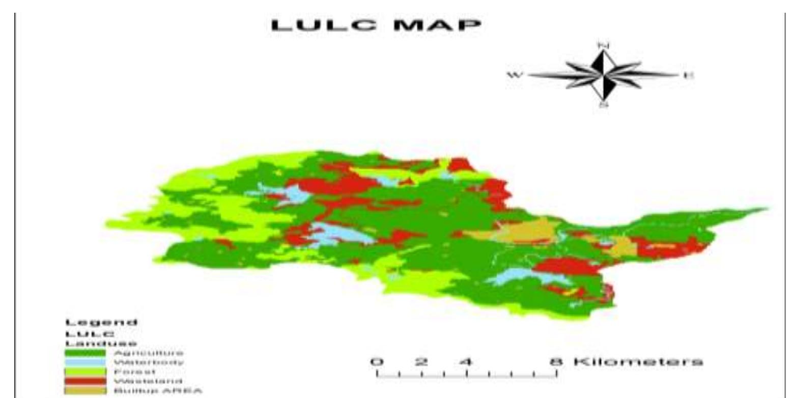 Map showing land use land cover feature