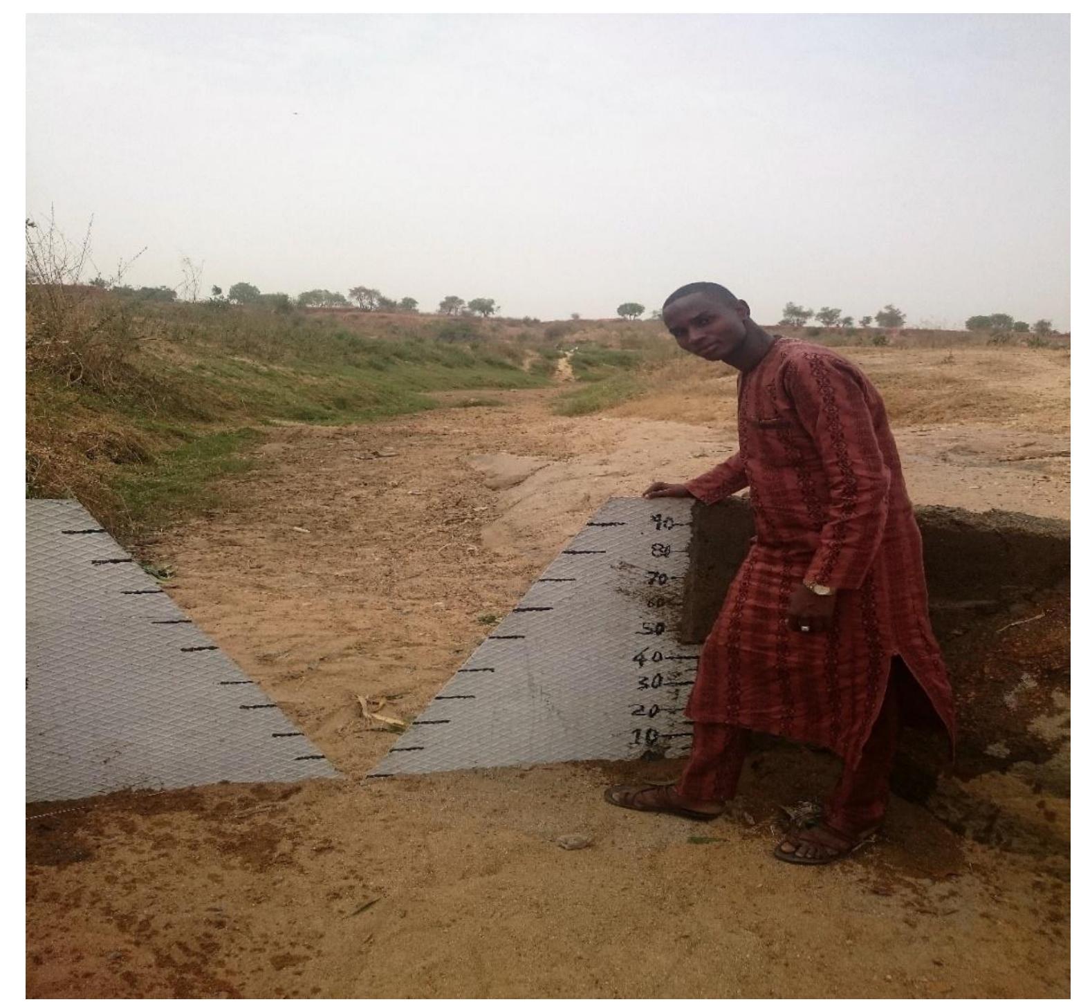 Plate 2: 90° v-notch installed at a gauging station of