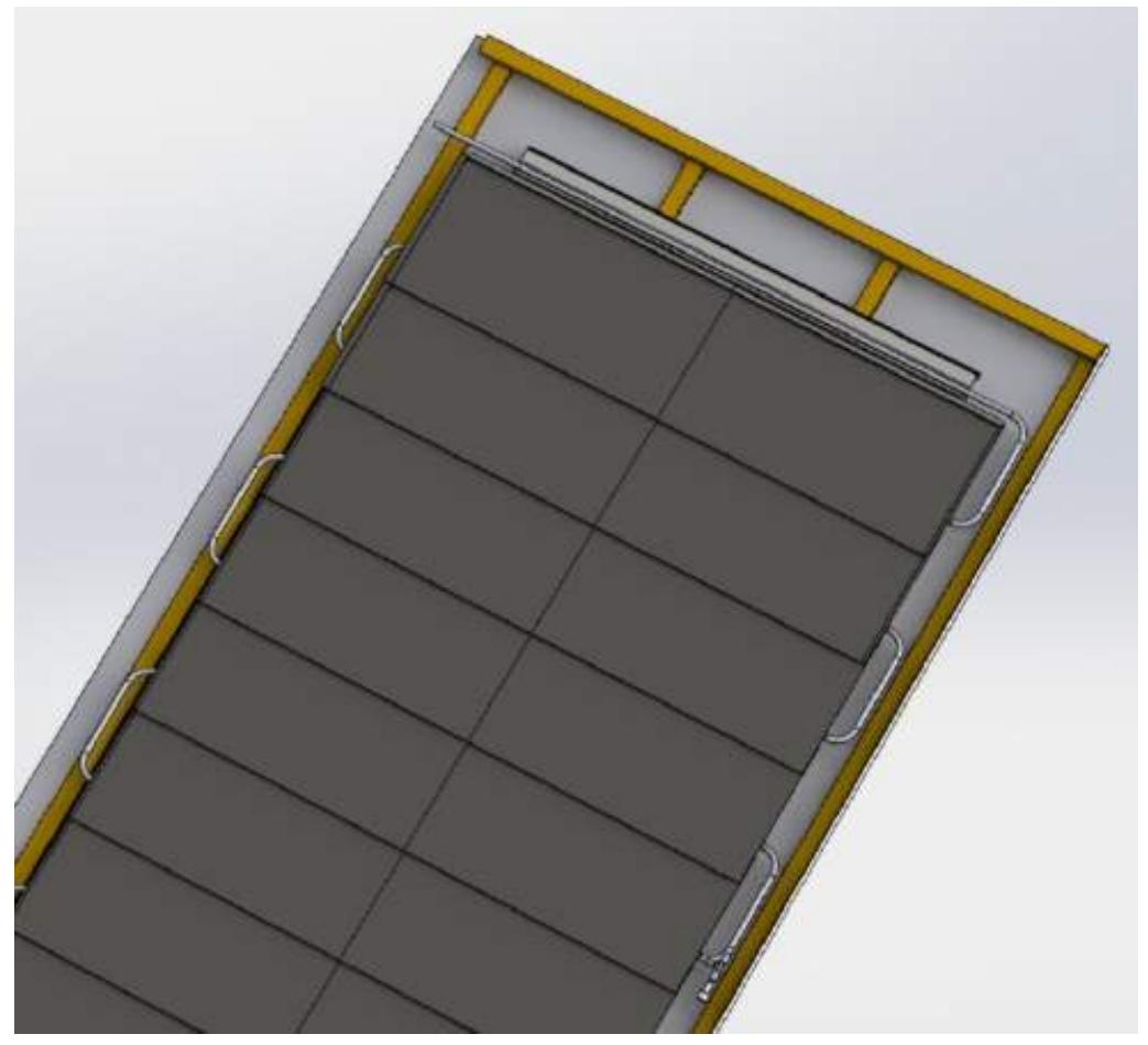 D.1: top view render with solar panels before the