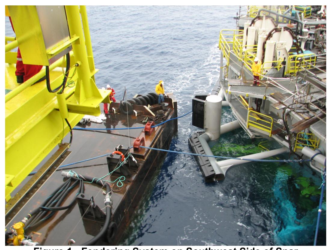 The fendering system had four components. the southeast and