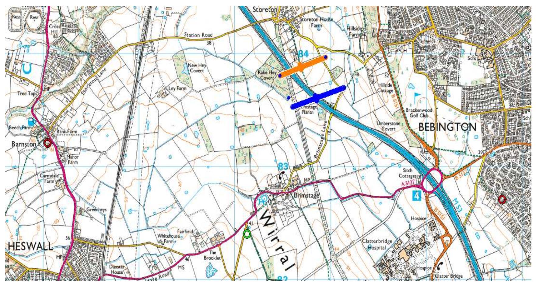 Map by dave capener showing proposed battle-lines (blue and