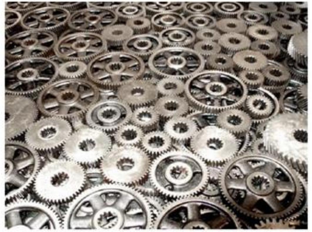 Gears are wheels with teeth. gears mesh together and make