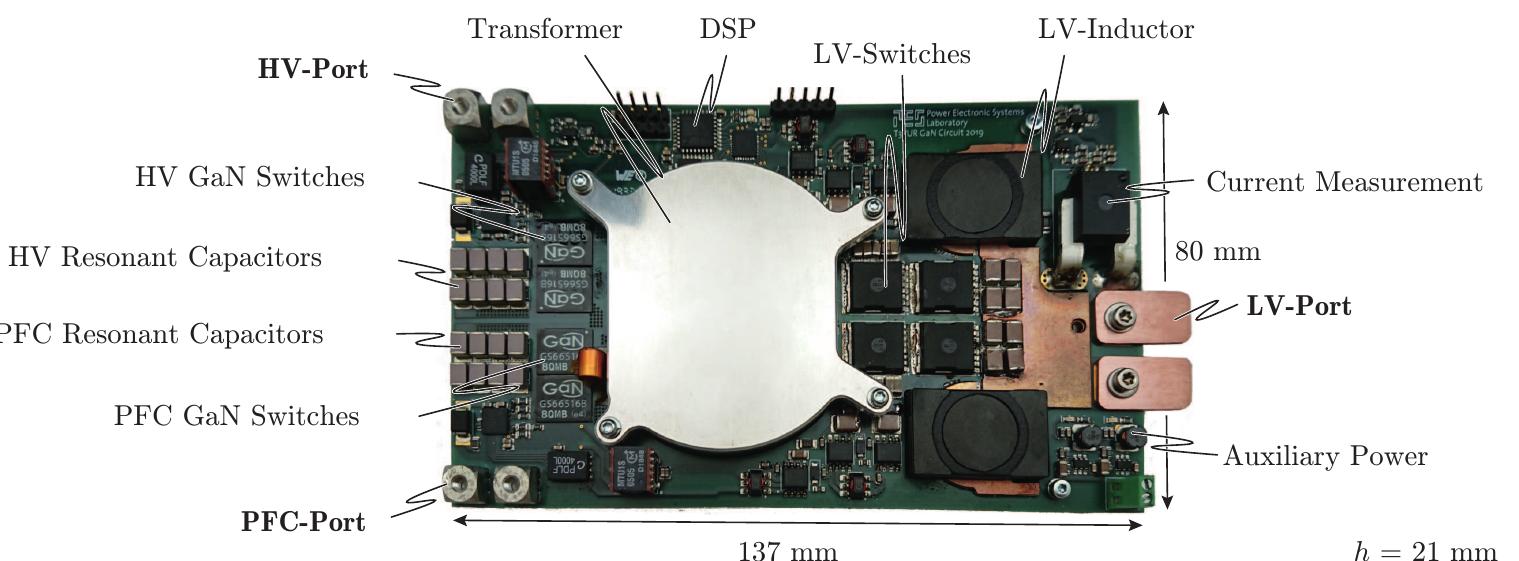 The dimensions of the pcb-winding inductor design are