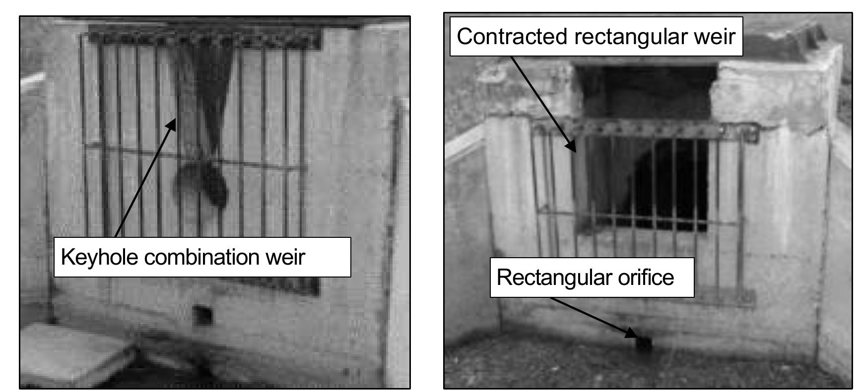 5: typical components of a multi-stage outlet structures