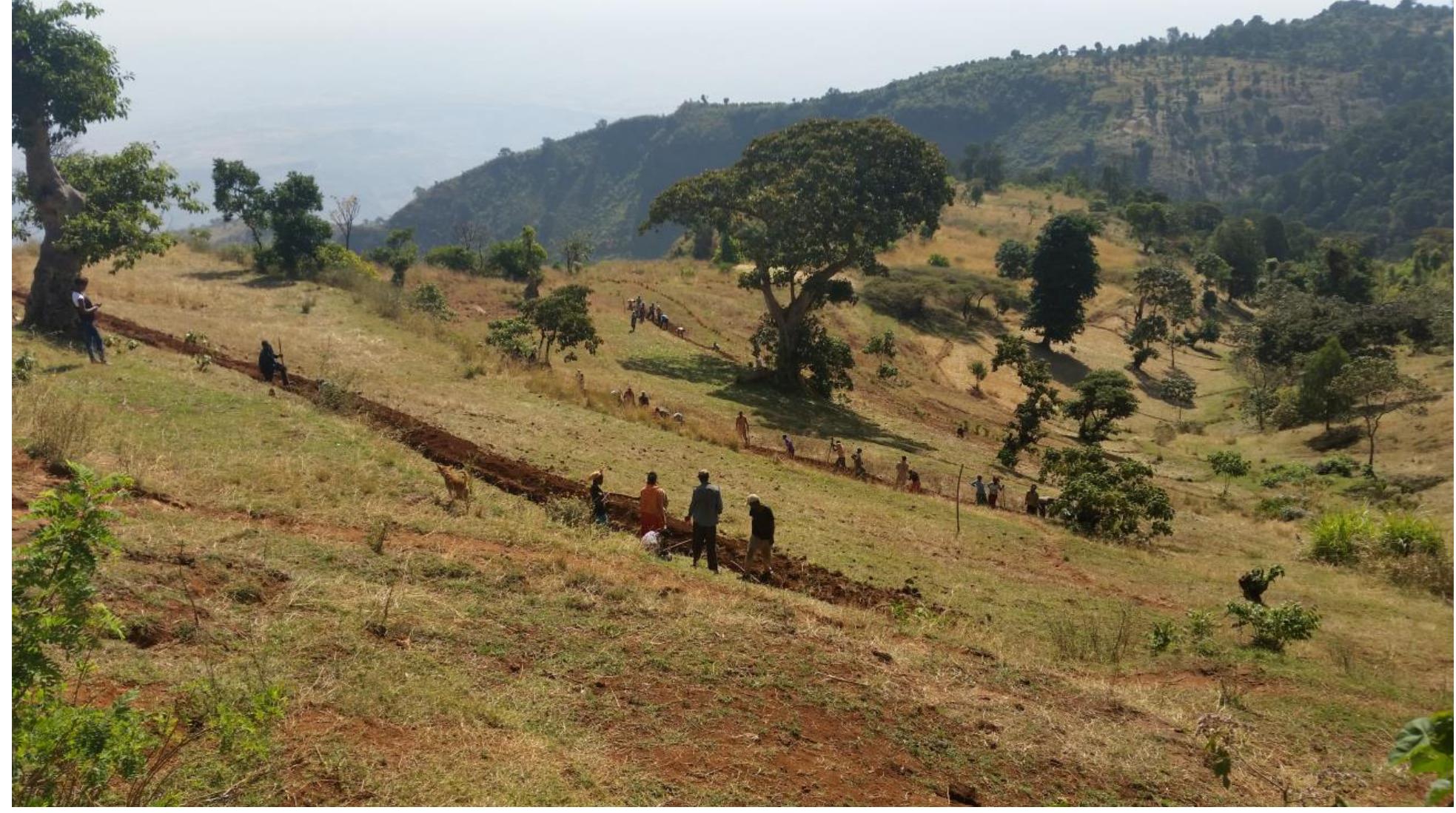 Areas, the physical soil and water conservation activities