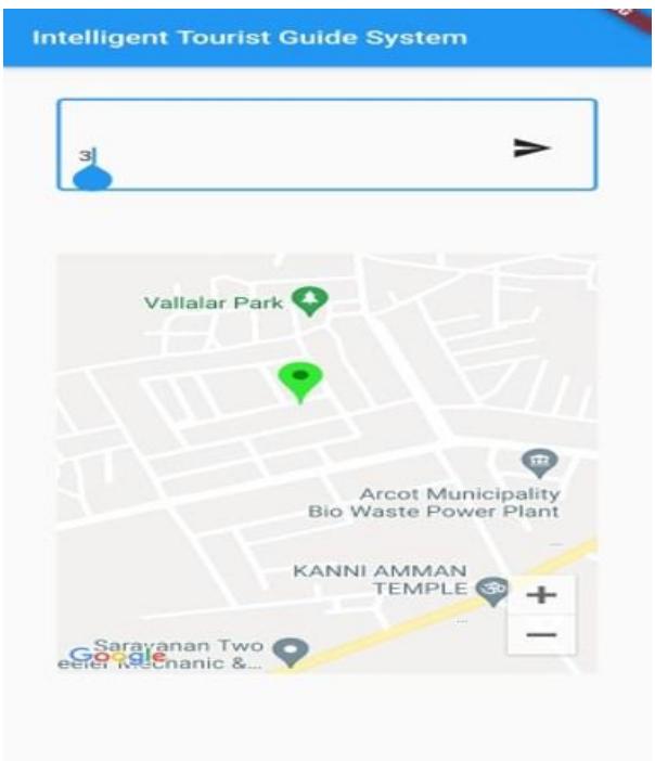 After getting the user's current location the map will be