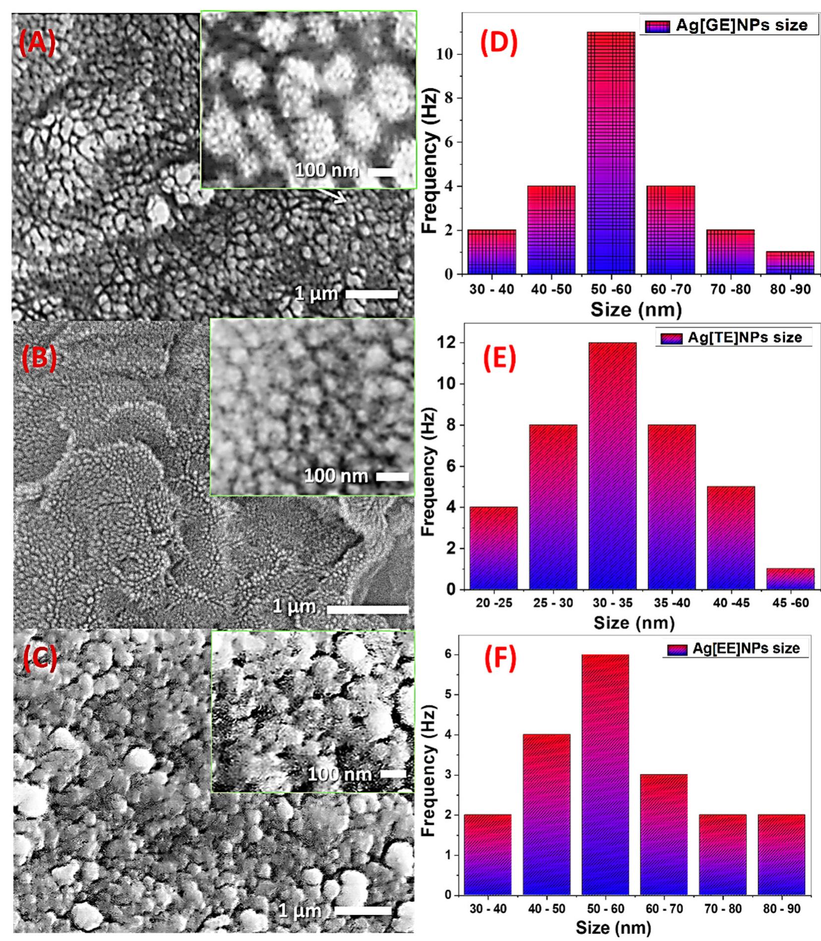 Sem Images And Particle Size Distribution Of Biosynthesized