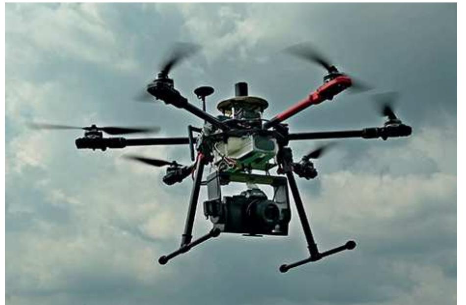 Multirotor vtol uav bee-g3. a customised vtol (vertical