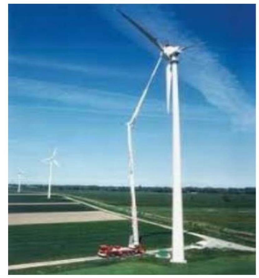 The shape of a 1.5 mw wind turbine is depicted in figure (1