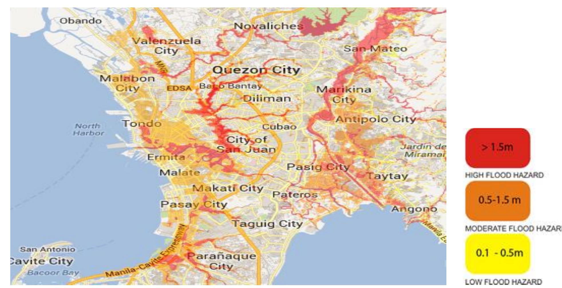 Source: philippine flood hazard map- national institute of