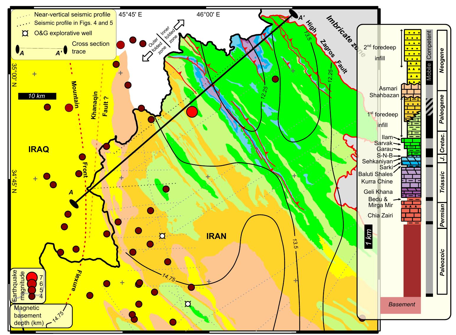 Geological map of the nw portion of the lurestan region