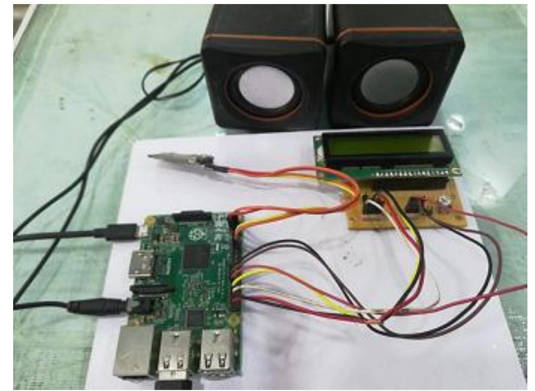 System connection setup the connected raspberrypi module
